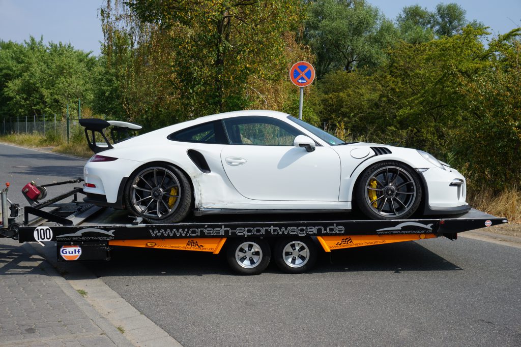 Der günstigste Porsche GT3 RS Deutschlands in Hanau - Crash-Sportwagen